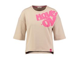 Key Largo Sweatshirt 'Move On' Damen Gr&ouml;&szlig;e S beige / pink