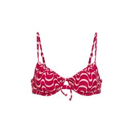 Lscn By Lascana Bikinitop Damen Gr&ouml;&szlig;e 80 pink / wei&szlig;