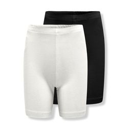 Only Girls Shorts 'KOGLove' M&auml;dchen Gr&ouml;&szlig;e 146 schwarz / wei&szlig;