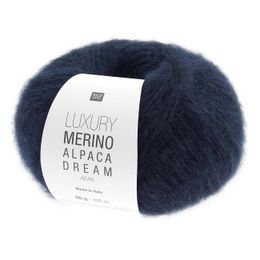 Luxury Merino Alpaca Dream aran von Rico Design, Marine, aus Schurwolle