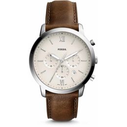 Fossil Analog Watch male Brown size One Size