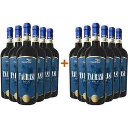 Case d&rsquo;Alto 6+6 Paket Taurasi Black Label D Aglianico 2019 Trocken - Kampanien &ndash; Probierpaket DOCG