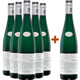 Weingut Thanisch Weingut Witwe Dr. H. Thanisch, Erben M&uuml;ller-Burggraef 5+1 Paket alkoholfrei Riesling - Mosel &ndash; Probierpaket Entalkoholisierter Wein