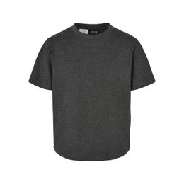 Urban Classics M&auml;dchen Langarmshirt "Urban Classics Herren Boys Tall Tee"charcoal, Gr. 134, unifarben, 100% Baumwolle, Shirts