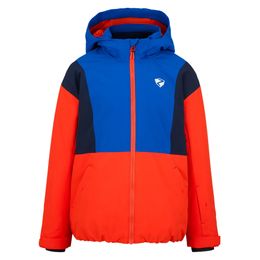 Ziener Kinder Skijacke "ABBE-Z jacket junior"orangerot, Gr. 104, Obermaterial: 100% Polyester; Futter: 100% Polyamid; Futter 2: 100% Polyester;