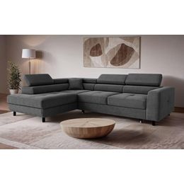 OTTO home "AADEN Schlafsofa 254 cm - OTTO. Verl&auml;ssliche Qualit&auml;t." mit Bettfunktion, Bettkasten, Kopfst&uuml;tzen, rechts/links bestellbar