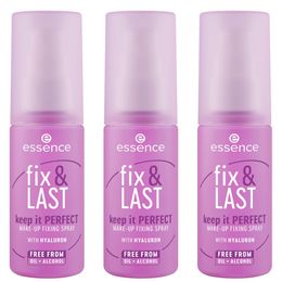 Essence Damen Fixierspray "fix & LAST keep it PERFECT MAKE-UP FIXING SPRAY", 150ml, beige, Teint-Kosmetika, Verbesserter Spr&uuml;hkopf f&uuml;r gleichm&auml;&szlig;ige