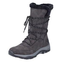 Rieker Damen Stiefel "Rieker Stiefel Lederimitat", Gr. 36, grau, Lederimitat, Schuhe