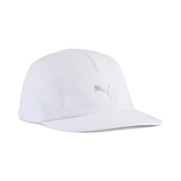Flex Cap Puma "Race Day 5-Panel-Cap Erwachsene", Gr. onesize, silber mist gray, Obermaterial: 50% Polyester, 50% Elastomultiester. Futter Vorderteil: 100% Polyester. Einsatz: 100% Polyester, bedruckt, Caps