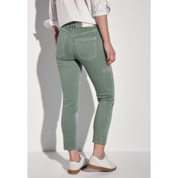 Street One Damen Loose-fit-Jeans, gr&uuml;n, Gr. 32, unifarben, Jeans, 81% Baumwolle, 17% Polyester, 2% Elasthan, Jeans, im Loose Fit