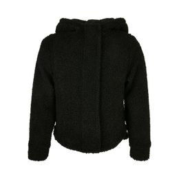 Urban Classics M&auml;dchen Winterjacke "Urban Classics Damen Girls Short Sherpa Jacket"schwarz, Gr. 110, unifarben, 100% Polyester, Jacken