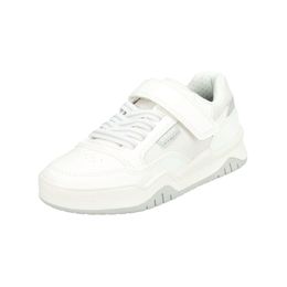 Geox Damen Sneaker "Geox Sneaker Lederimitat/Textil", Gr. 33wei&szlig;, grau, Lederimitat, Textil, Schuhe