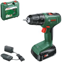 Bosch Home and Garden Akku-Bohrschrauber "EasyDrill 18V-40", B:92,5mm H:261mm L:295mm, gr&uuml;n, BOSCH HOME & GARDEN, Bohrmaschinen, Inkl. Koffer, mit Akku 18V/2Ah und
