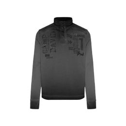 CAMP DAVID Herren Sweaterschwarz, Gr. M, bestickt, Sweatware, Material: 100% Baumwolle, Sweatshirts, aus Baumwolle