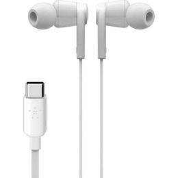 Belkin Headset "Rockstar In-Ear Kopfh&ouml;rer mit USB-C-Stecker", wei&szlig;, B&uuml;ro, Kopfh&ouml;rer