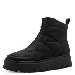 Tamaris Damen Winterboots, Gr. 40schwarz, Lederimitat, Textil, gesteppt, unifarben, Schuhe, Plateau, Snowboots mit Duo-Tex-Ausstattung