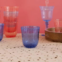 Rice Acryl Trinkglas Bubble blau skandinavische Deko Online Shop