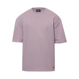 DROPSIZE Damen T-Shirt "Dropsize Herren Heavy Oversize Metal Patch Basic T-Shirt"pink, Gr. XS, bedruckt, 100% Baumwolle, Shirts