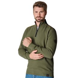 Casamoda Herren Sweatshirt "Casamoda Sweatshirt uni", gr&uuml;n, Gr. M, 95% Baumwolle, 5% Elasthan, Sweatshirts