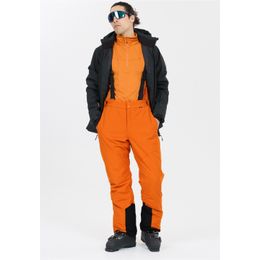 WHISTLER Herren Skihose "Drizzle", orange, Gr. S, unifarben, 100% Polyester, Hosen, mit wasserabweisenden Eigenschaften und funktionalen Features