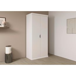 Kleiderschrank Rauch, B:91cm H:203cm T:56cmalpinwei&szlig;, Holzwerkstoff, Kinderzimmer, Schr&auml;nke, "Dreht&uuml;renschrank Schrank Garderobe W&auml;scheschrank