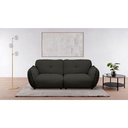 3-Sitzer BETYPE, B:242cm H:87cm T:120cm, grau, 100% Polyester, Sofas, "Be Fluffy moderner Love Seat, XXL Sofa, Mega Sofa", Softes Sitzgef&uuml;hl, moderne