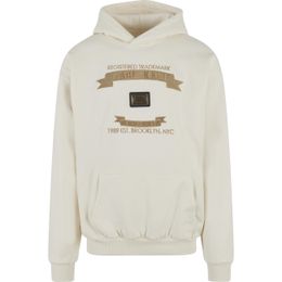 Karl Kani Herren Kapuzenpullover "Karl Kani Herren KM241-006-2 Karl Kani Metal Plate Os Hoodie"sanftes wei&szlig;, Gr. S, mehrfarbig, 100% Baumwolle,