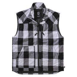 Brandit Herren Jerseyweste "Brandit Herren Lumber Vest"wei&szlig;, schwarz, Gr. M, 100% Baumwolle, Westen