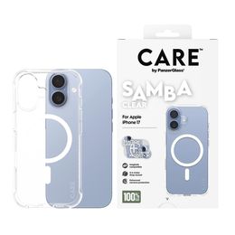 Handyh&uuml;lle "Samba MagSafe Case f&uuml;r Apple iPhone 17", Apple iPhone 17clear, CARE BY PANZERGLASS, H&uuml;llen, Backcover, Schutzh&uuml;lle, Handyschutzh&uuml;lle,