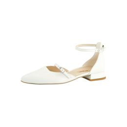Paul Green Damen Riemchenballerina "Paul Green Ballerinas Glattleder", Gr. 38,5, beige, Glattleder, Schuhe