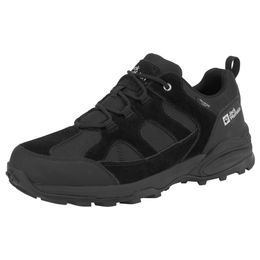 Jack Wolfskin Herren Wanderschuh "TRAIL HIKER TEXAPORE LOW M", Gr. 41, schwarz, Leder, Textil, Schuhe, wasserdicht, Trekkingschuh