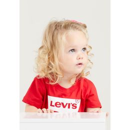 LEVI'S KIDS Jungen T-Shirt "BATWING TEE", rot, Gr. 12M, unifarben, Single Jersey, Obermaterial: 100% Baumwolle, Shirts, Baby UNISEX