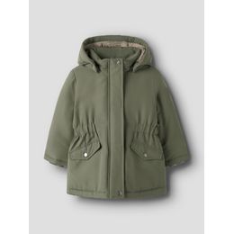 name it M&auml;dchen Parka "NMFMARLOW PARKA JACKET PB"dusty olive, Gr. 92, unifarben, Web, Obermaterial: 100% Polyester, Jacken