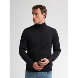 Herren Rollkragenpullover "Men Knitwear Collar Basi", schwarz, Gr. M, PETROL INDUSTRIES, Feinstrick, Obermaterial: 50% Baumwolle, 50% Polyacryl,