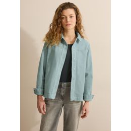 Cecil Damen Cordjacke, gr&uuml;n, Gr. XL, unifarben, Web, Obermaterial: 99% Baumwolle, 1% Elasthan; Futter: 100% Polyester, Jacken, aus Baumwolle mit