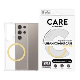 Handyh&uuml;lle "Magnetic QI Compatible Urban Combat Case f&uuml;r Samsung Galaxy S25 Plus", B:11cm H:2,5cm T:20cm, gelb, CARE BY PANZERGLASS, H&uuml;llen,