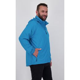 DEPROC Active Herren Regenjacke "ROBSON MEN", blau, Gr. M, 100% Polyester, Jacken, auch in Gro&szlig;en Gr&ouml;&szlig;en erh&auml;ltlich