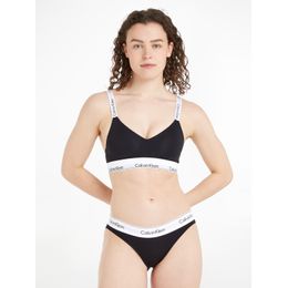 Damen Bikinislip "MODERN COTTON", Calvin Klein Underwear, Gr. S, schwarz, Obermaterial: 53% Baumwolle, 35% Modal, 12% Elasthan, Unterhosen, mit