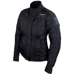 Roleff Motorradjacke "Ladylike", 5XL, schwarz, Jacken, Mit Sicherheitsstreifen