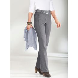 COSMA Damen Gerade Jeans, grau, Gr. 215, unifarben, 76% Baumwolle, 22% Polyester, 2% Elasthan, Jeans
