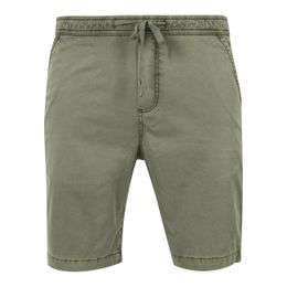 Stoffhose Urban Classics "Urban Classics Herren Stretch Twill Joggshorts", Herren, Gr. L, US-Gr&ouml;&szlig;en, olive, 98% Baumwolle, 2% Elasthan, unifarben, normal, Hosen Stoffhose
