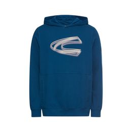 Camel Active Herren Kapuzensweatshirt, blau, Gr. M, bedruckt, Sweatware, Obermaterial: 100% Baumwolle, Sweatshirts, mit gro&szlig;en Frontprint