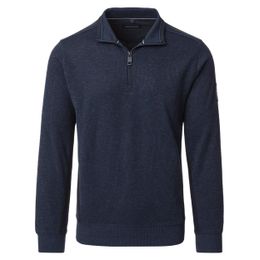 Casamoda Herren Sweatshirt "Casamoda Sweatshirt uni", blau, Gr. L, 70% Baumwolle, 30% Polyester, Sweatshirts