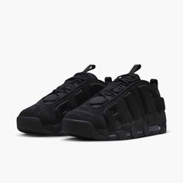 Nike Sportswear Damen Sneaker "AIR MORE UPTEMPO LOW", Gr. 45schwarz, schwarz, Leder, Synthetik, Textil, Schuhe