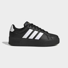 Damen Plateausneaker "STREETTALK BOLD", adidas Sportswear, Gr. 37, schwarz-wei&szlig;, Synthetik, Schuhe, inspiriert vom Design des adidas Superstar