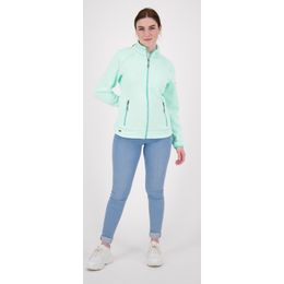 DEPROC Active Damen Strickfleecejacke "KIRKVALE X WOMEN", blau, Gr. 48, 100% Polyester, Jacken, auch in Gro&szlig;en Gr&ouml;&szlig;en erh&auml;ltlich
