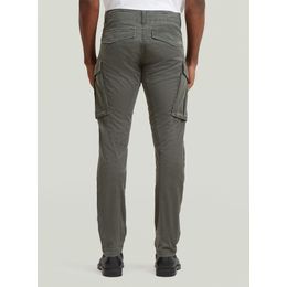 G-Star Raw G-STAR Herren Cargohose "Rovic Zip 3D Regular Tapered Hose", grau, Gr. 36, Obermaterial: 100% Baumwolle, Hosen