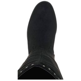 sheego Damen Weitschaftstiefel, Gr. 43, schwarz, Lederimitat, Schuhe