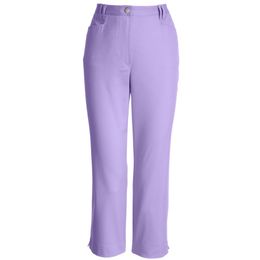 COSMA Damen 7/8-Hose, lila, Gr. 23, unifarben, 97% Baumwolle, 3% Elasthan, Hosen