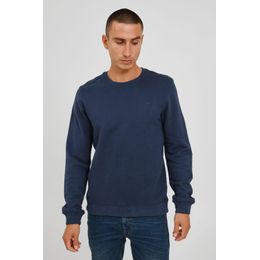 Blend Herren Rundhalspullover "BHAvebury"marineblaus, Gr. L, unifarben, Sweatware, 100% Baumwolle, Pullover, Klassisches Sweatshirt mit
